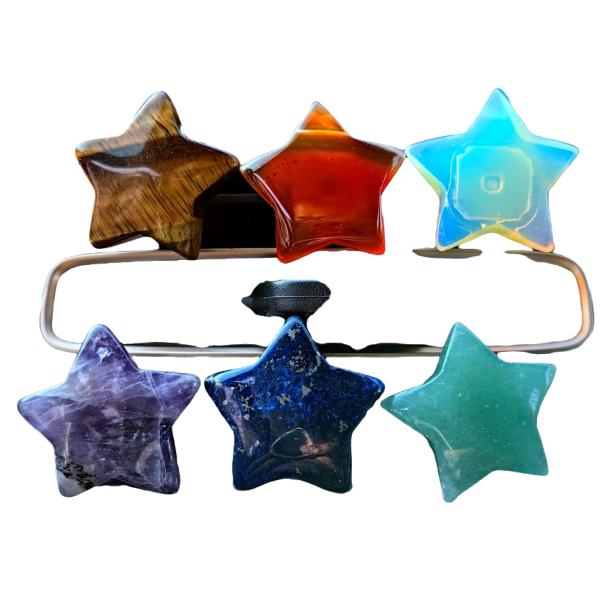 ・Crystal moon about Size ：15*30mm Crystal Star about size：30*30mm Crystal moon face about size：23*9mm・Natural Energy Boo...