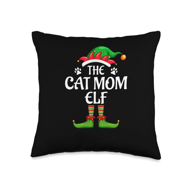 ・Cat Mom Elf Matching Family Group Christmas Party Pajama. Hundreds more custom options on more top styles in our shop. ...
