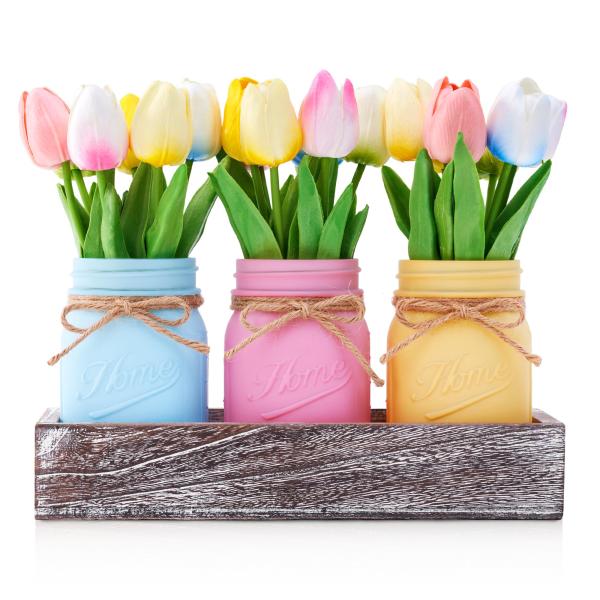 ・Spring Centerpiece Table Decorations: Our spring Easter table centerpiece is the perfect decoration for your table. Thi...