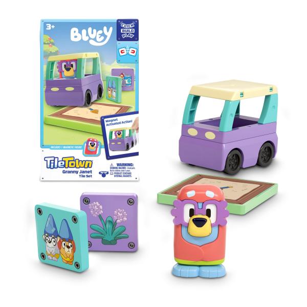 ・Granny Janet ＆ 4WD Magnetic Tiles Set: Bring your character-driven, imaginative world to life for creative building and...