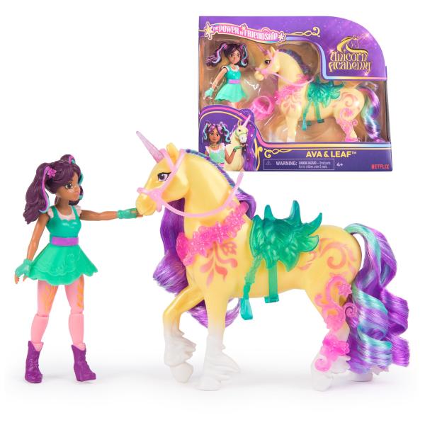 ・Posable doll ＆ unicorn set: Based on the popular NETFLIX show and kids books, this Unicorn Academy duo of Ava ＆ Leaf to...