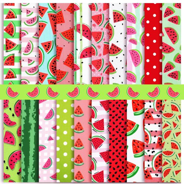 ・Colorful watermelon Theme: impart life to your creations with our watermelon fabric, each square is full of bright colo...