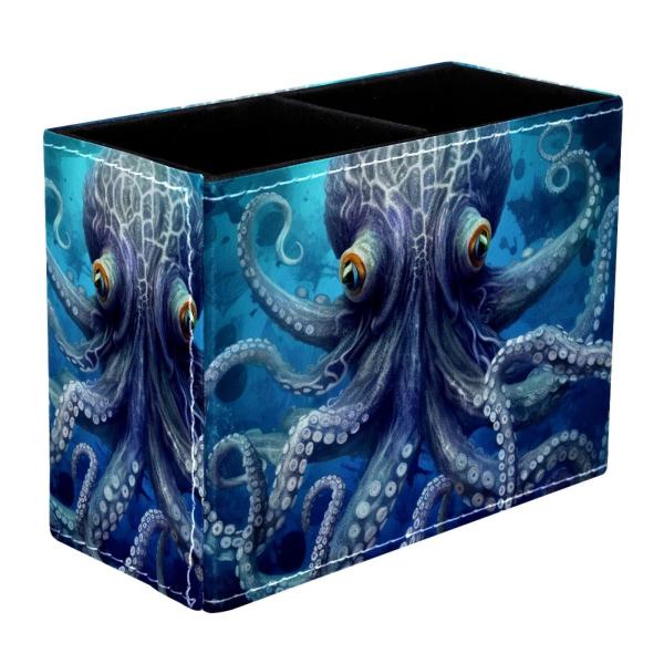 ・Durable Material: The surface of the pen holder is made of high quality PVC leather, and the inside and bottom are made...