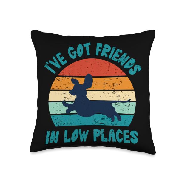 ・This retro style design features a funny dachshund with the phrase I've Got Friends in Low Places. A must-have for wien...