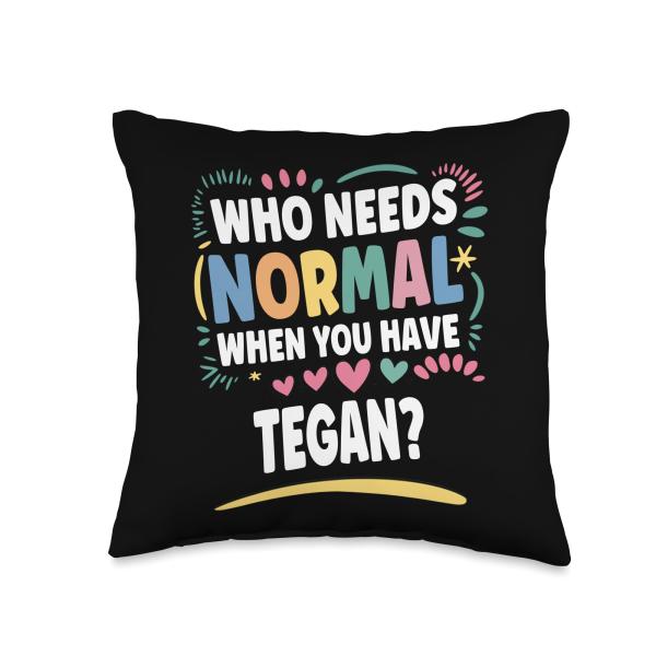 ・Fun ＆ Popular Trendy TEGAN Who Needs Normal When You Have personalized gift. Gift for a woman. Meme funny gift for wome...
