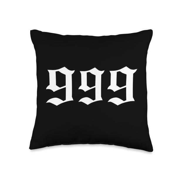 ・Number or Numeric Code design. 999, Angel Number・100% spun-polyester fabric・Double-sided print・Filled with 100% polyest...