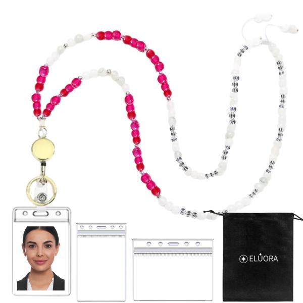 ・? Comfortable ＆ Stylish Fit - 34.5" long lanyard with 12.5" retractable reel, perfect for ID badges, key cards, and acc...