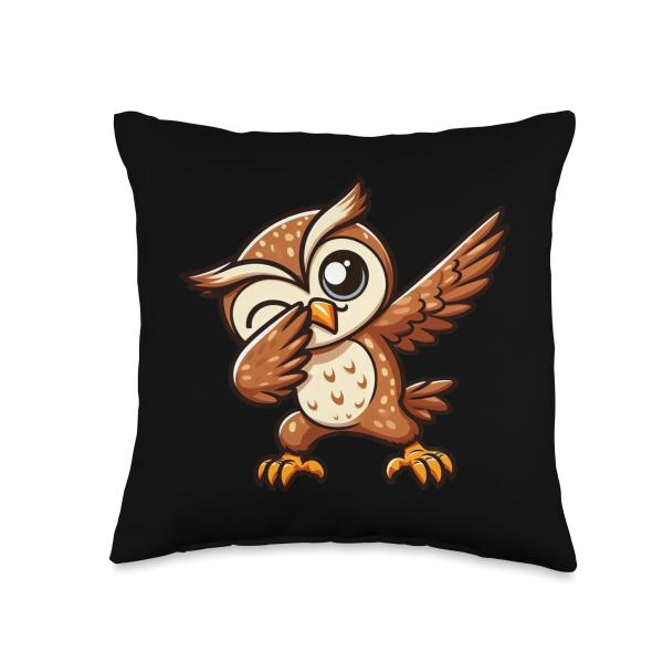 ・Owl Dabbing Dance design. You will find a wise cool owl striking a dab pose. You love Owls and Dabbing?・100% spun-polye...