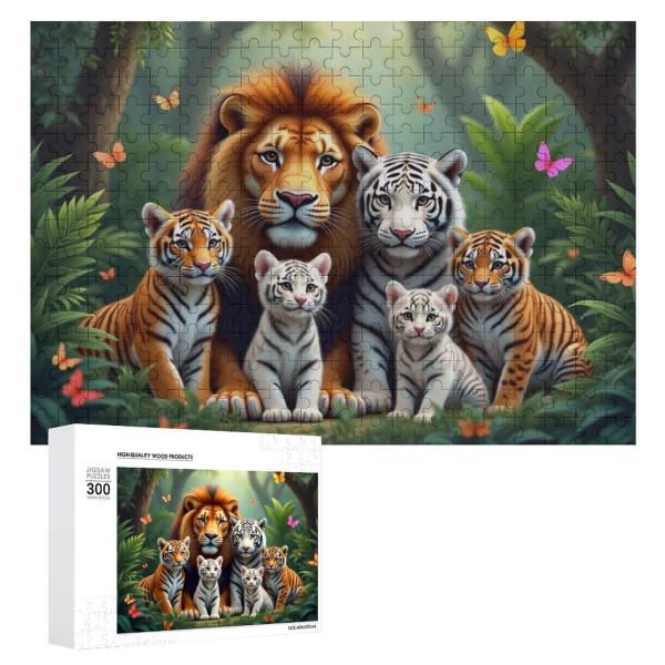 ・【Size】:This Puzzle Contains 300 Pieces. 26x38 (Cm) - 11x15.7 (Inch)・【Natural Material】:Each Piece Is Made of Premium Wo...