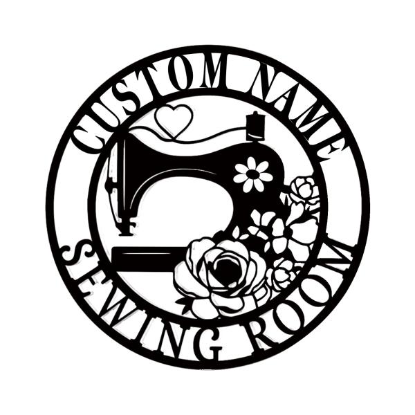 ・Personalized Wall Art: This metal sign allows you to customize the text to display your desired name or phrase.・Sewing ...
