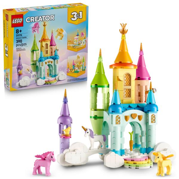 ・3 TOYS IN 1 BOX - The LEGO Creator 3 in 1 Unicorn Castle building set lets kids 8 years old and up create 3 different m...