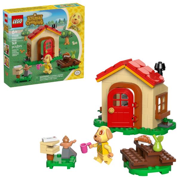 ・GOLDIE'S COZY RETREAT - Young gamers ages 6 years old and up can build the LEGO Animal Crossing Goldie's Cozy House (77...