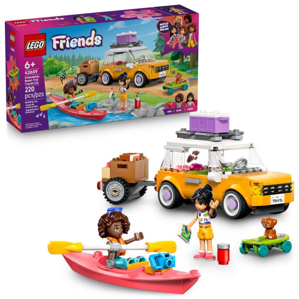 ・ADVENTURE AWAITS - Kids 6 years old and up build the LEGO Friends Friendship Road-Trip Travel Car (42659) toy, packed w...