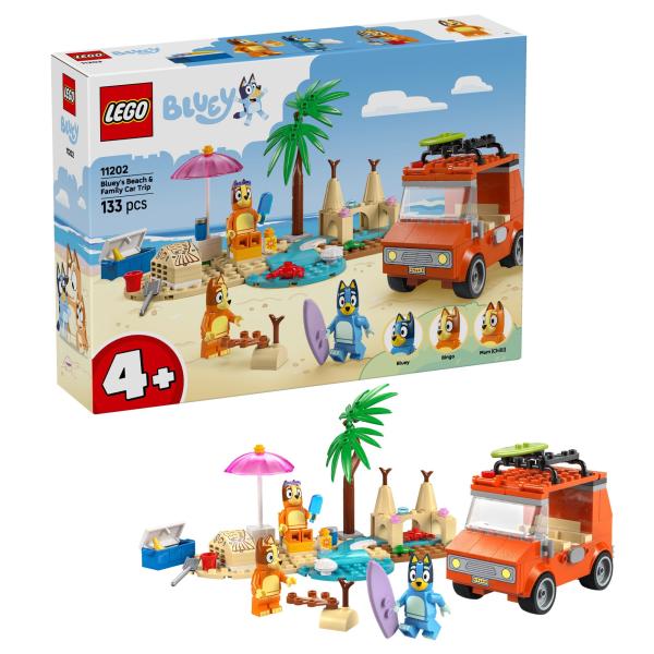 ・BEACH DAY WITH BLUEY - Bluey's Beach ＆ Family Car Trip (11202) for boys and girls ages 4 and up is packed with imaginat...