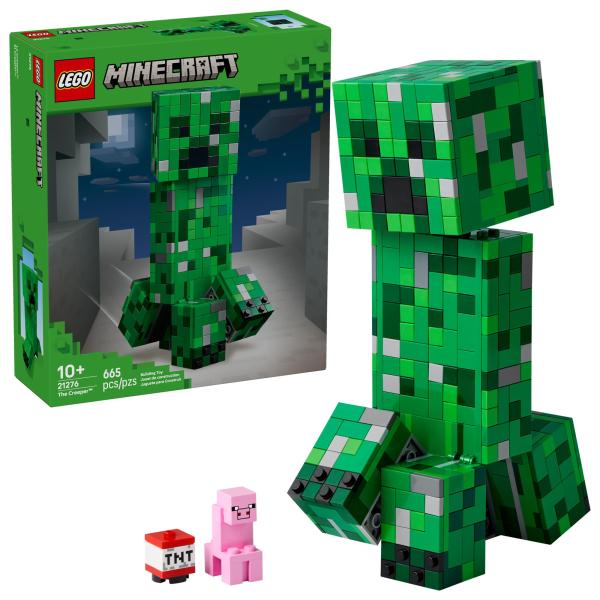 ・BUILD THE DREADED CREEPER - Young explorers, ages 10 and up, build a large poseable version of the iconic Minecraft mob...
