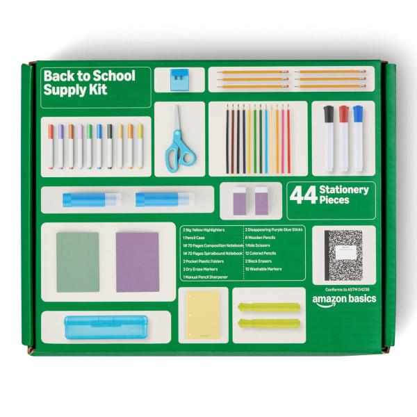 ・44-piece back-to-school kit and stationary for students is an easy all-in-one choice for school supplies・Ideal for pare...