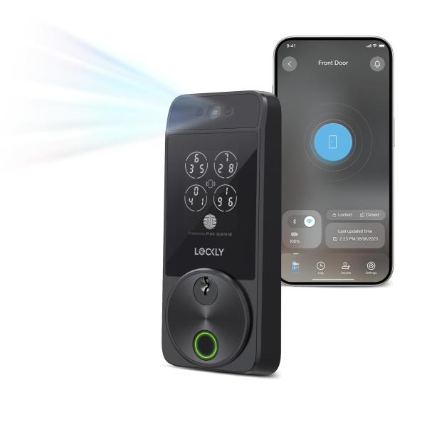 ・【顔が鍵】Lockly Visageの高度な顔認識技術で、玄関のスマートロックを簡単に解錠できます - 歩くだけで、ロックが顔を感知して自動的に開きます。 デュアル赤外線センサーにより、夜間でもどんな照明でも正確さを保証します。 顔のデー...