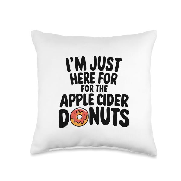 ・Apple Cider Donuts design.・100% spun-polyester fabric・Double-sided print・Filled with 100% polyester and sewn closed・Ind...