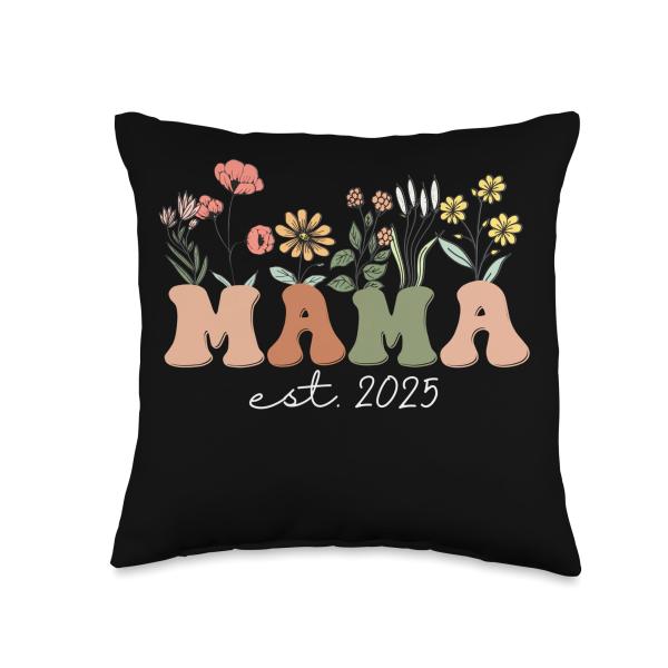 ・Pregnancy Announcement design. Mommy Established 2025 tee for a new mom that's having a pregnancy announcement for a ne...