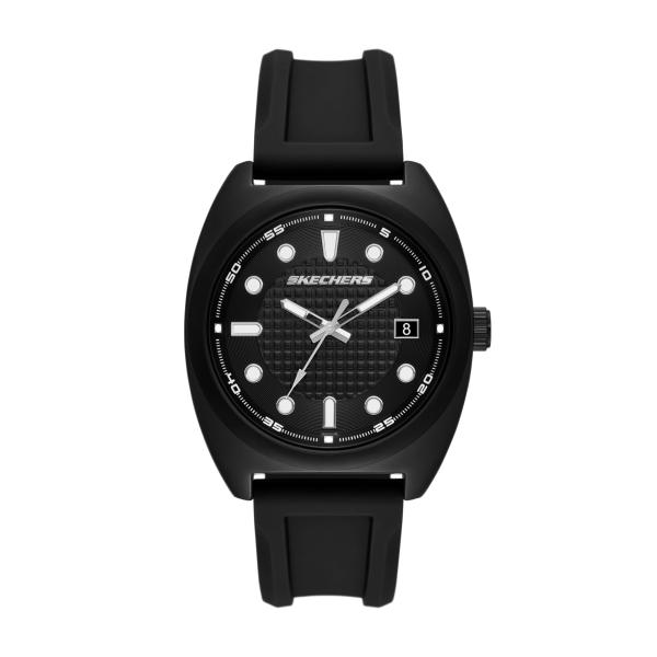 ・Sleek and stylish, this 42mm Skechers watch features a black silicone strap offers a comfortable fit. Designed with a r...