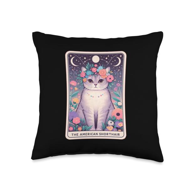 ・This design showcases a serene cat adorned with mystical elements, making it perfect for those who love both cats and t...