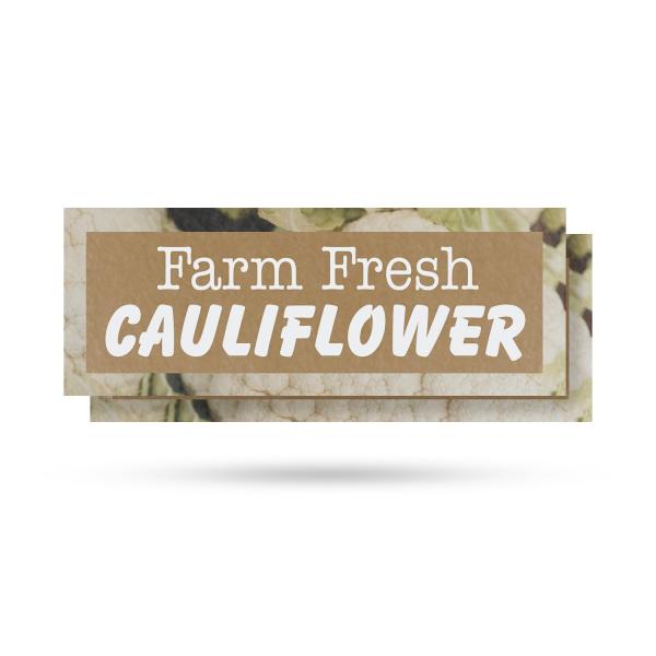・Decal Size: 2 Pack of 24 Inch x 9 Inch・Showcase your fresh offerings with our "Farm Fresh Cauliflower" decal, crafted f...
