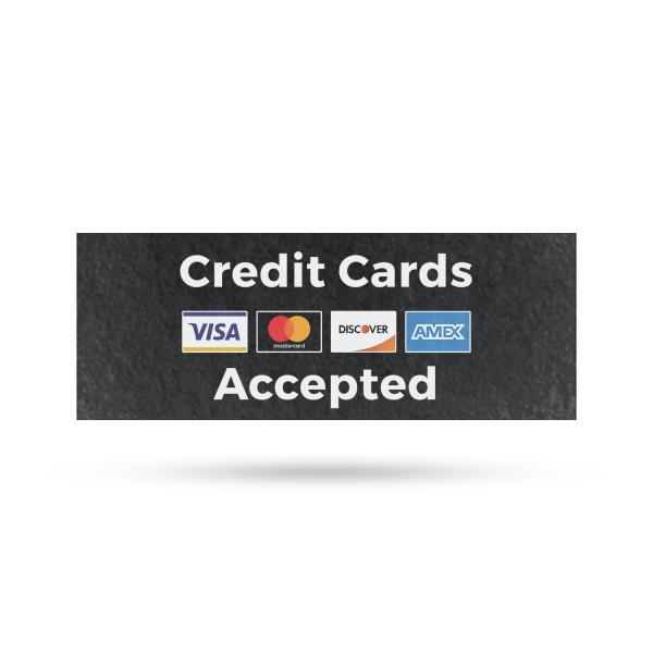 ・Decal Size: 12 Inch x 5 Inch・Reassure customers with our "Credit Cards Accepted" decal, perfect for storefronts and ser...