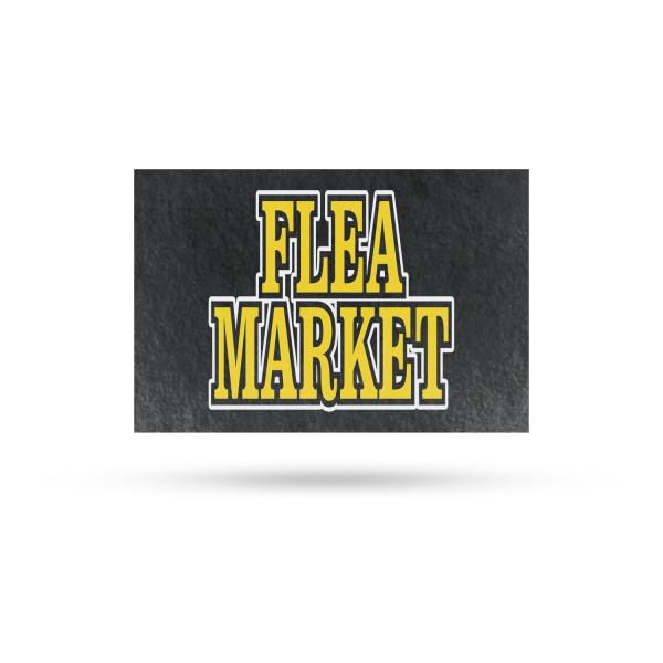 ・Decal Size: 18 Inch x 24 Inch・Promote your venue with our "Flea Market" decal, designed for markets and events. Crafted...
