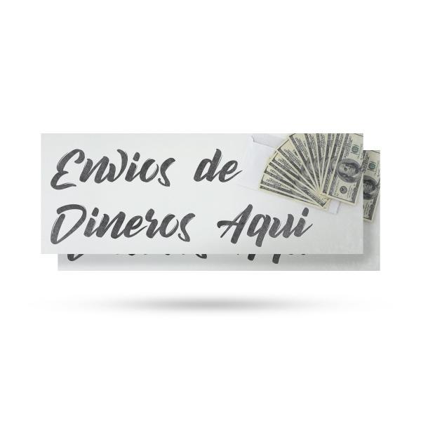 ・Decal Size: 2 Pack of 12 Inch x 5 Inch・Promote your financial services with our "Envios de Dineros Aqui" decal, ideal f...