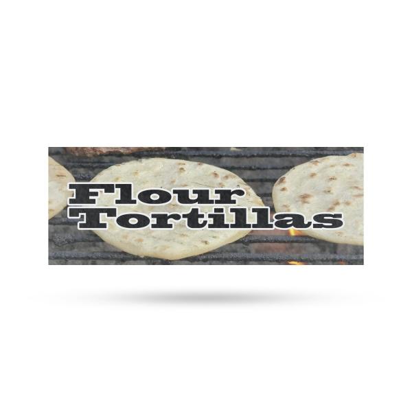 ・Decal Size: 12 Inch x 5 Inch・Promote your fresh offerings with our "Flour Tortillas" decal, ideal for markets, restaura...