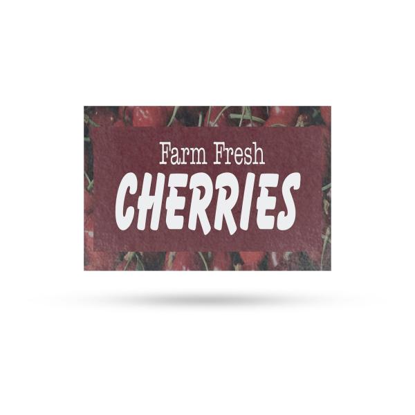 ・Decal Size: 12 Inch x 16 Inch・Advertise your seasonal treats with our "Farm Fresh Cherries" decal, perfect for markets ...