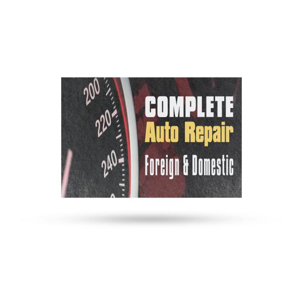 ・Decal Size: 18 Inch x 24 Inch・Highlight your comprehensive services with our "Complete Auto Repair Foreign ＆ Domestic" ...