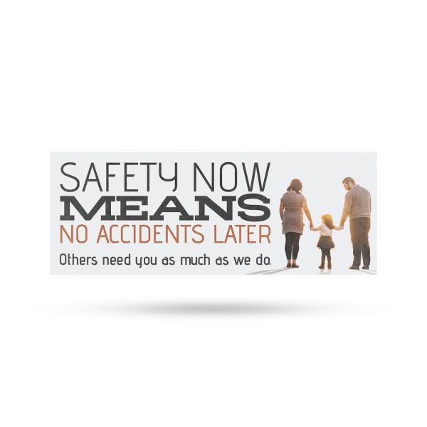 ・Decal Size: 24 Inch x 9 Inch・Highlight the importance of caution with our "Safety Now Means No Accidents Later" decal. ...