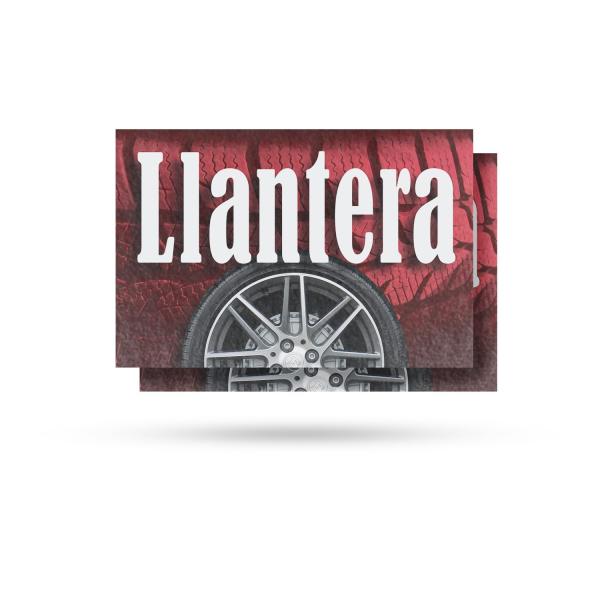 ・Decal Size: 2 Pack of 12 Inch x 16 Inch・Promote your tire shop with our "Llantera" decal, perfect for storefronts and g...