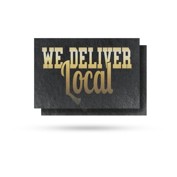 ・Decal Size: 2 Pack of 18 Inch x 24 Inch・Promote your delivery services with our "We Deliver Local" decal, ideal for bus...