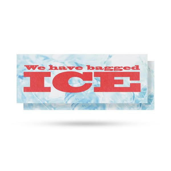 ・Decal Size: 2 Pack of 12 Inch x 5 Inch・Highlight your offerings with our "We Have Bagged Ice" decal, perfect for stores...