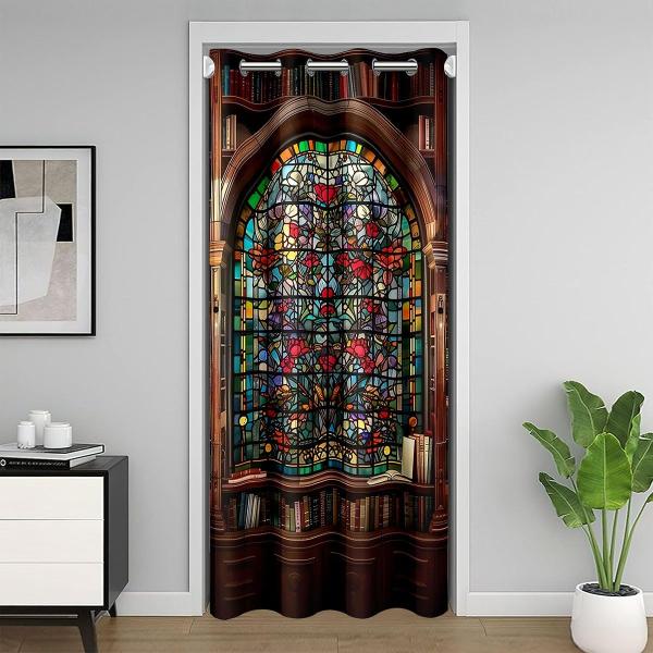 ・Size: 34"x80". Package Includes 1pcs Door Curtain Only. Curtain Rod is NOT included・Grommet Top: Each curtain panel has...