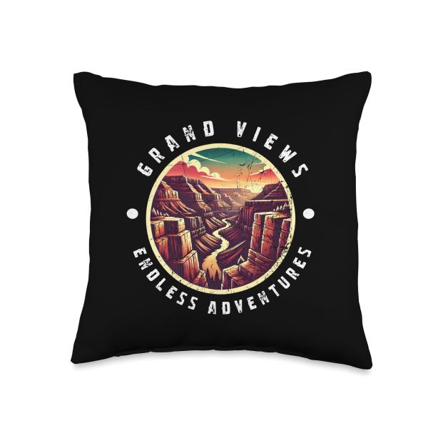 ・Experience the awe of canyon landscapes with this vibrant retro design featuring dramatic views and a timeless color pa...