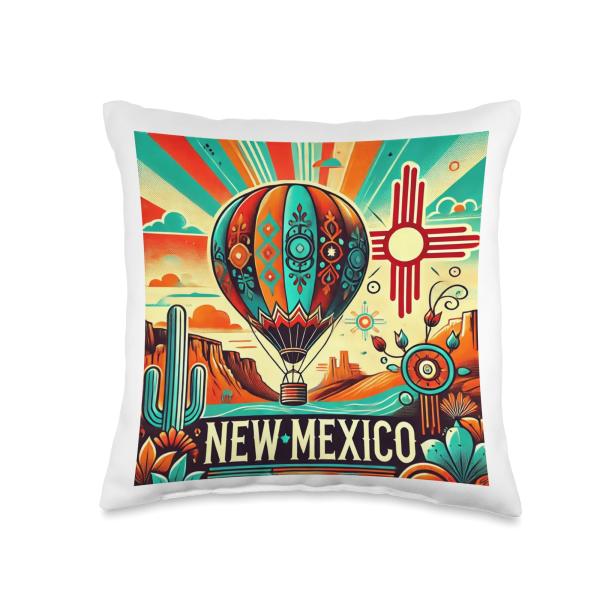 ・Showcases a vibrant hot air balloon over iconic New Mexico desert landscapes and striking sunsets.・Perfect for fans of ...