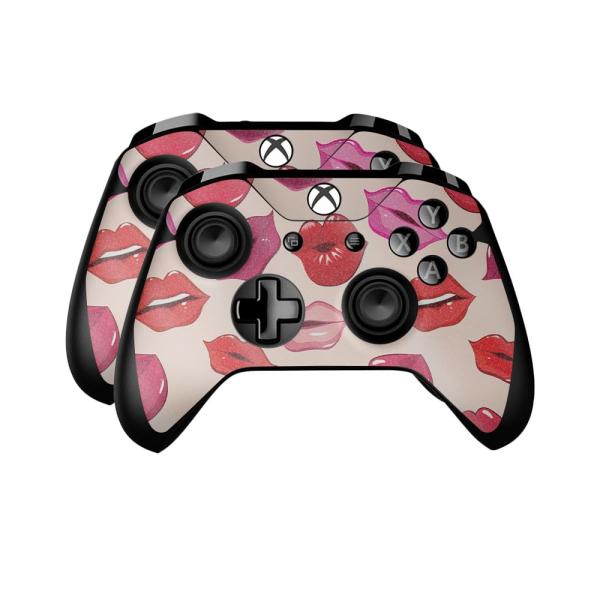 ・2 Pack of Skins: Includes 2 Skins for a Xbox One Controller・Many Kisses: Spread love with Many Kisses. Fun, flirty patt...