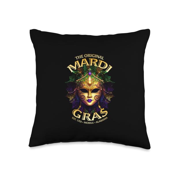 ・The Original Mobile Alabama Mardi Gras. A design with beautiful traditional peacock mask as a Mardi Gras decor. This ea...
