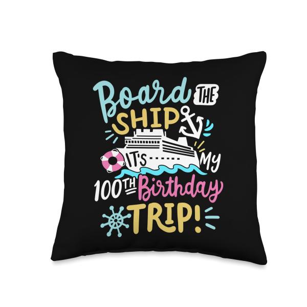 ・Board The Ship It's My 100th Birthday Trip, Get this one hundredth happy birthday carnival cruise party outfit ＆ celebr...