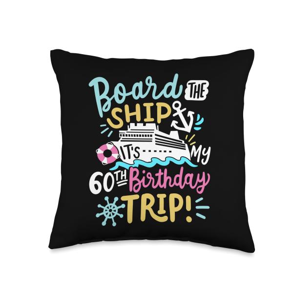 ・Board The Ship It's My 60th Birthday Trip, Get this fun sixtieth happy birthday carnival cruise party outfit ＆ celebrat...