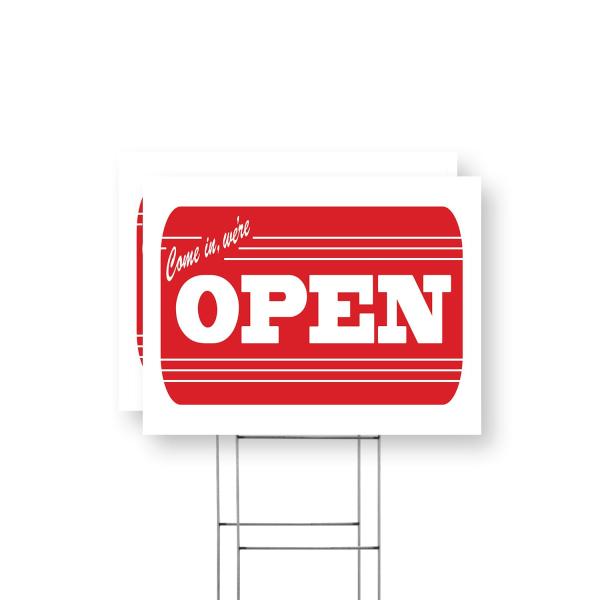 ・Yard Sign Size: 2 Pack of 12 Inch x 16 Inch - Double-sided yard sign featuring graphics on the front and back.・Let cust...