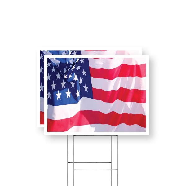 ・Yard Sign Size: 2 Pack of 12 Inch x 16 Inch - Double-sided yard sign featuring graphics on the front and back.・Display ...