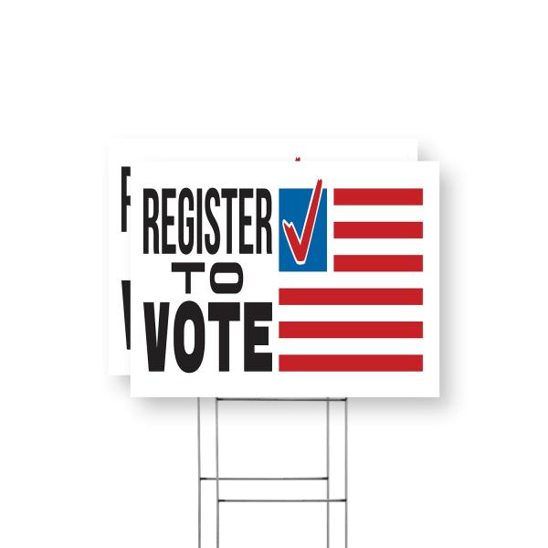 ・Yard Sign Size: 2 Pack of 18 Inch x 24 Inch - Double-sided yard sign featuring graphics on the front and back.・Encourag...