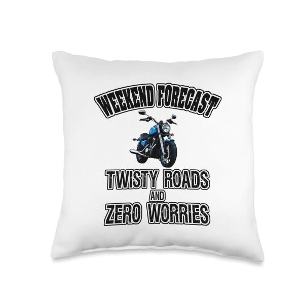 ・FUNNY MOTORCYCLE WEEKEND FORECAST TWISTY ROADS AND NO WORRIES. Great for someone who is a fan of Motorcycles ＆ Riding t...