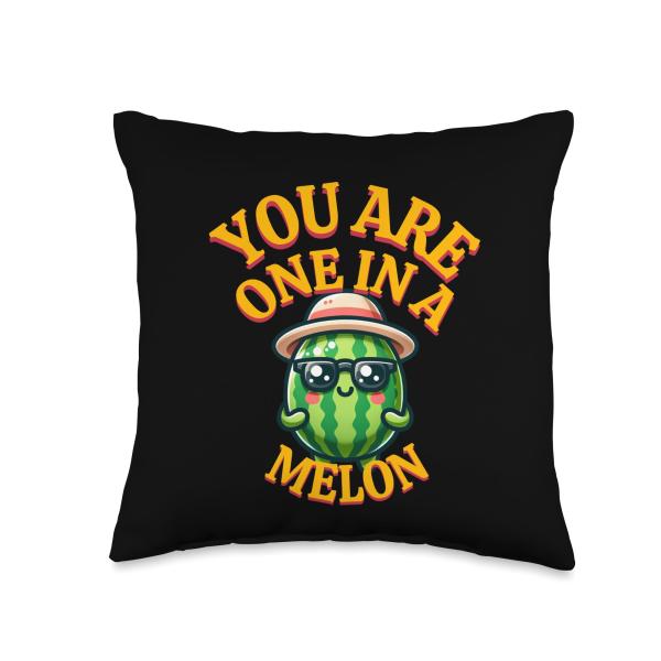 ・Spread positivity and humor with this adorable "You Are One in a Melon" design. Featuring a cute watermelon wearing gla...