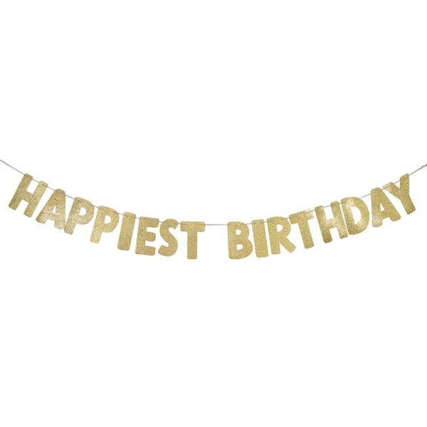 ・ペーパーガーランド/バナー。再利用可能で万能な装飾は、魅力的な雰囲気を作り出し、すべての誕生日のバッシュを本当に忘れられないものにします。・長さ6フィート。壁や炉棚に掛けたり、美しい背景として最適。・HAPPIEST BIRTHDAYキラ...