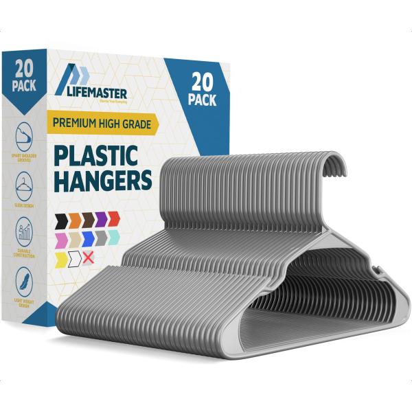 ・HEAVY DUTY SET: The reinforced structure provides optimum support, ensuring the hangers hold your clothes or coats with...